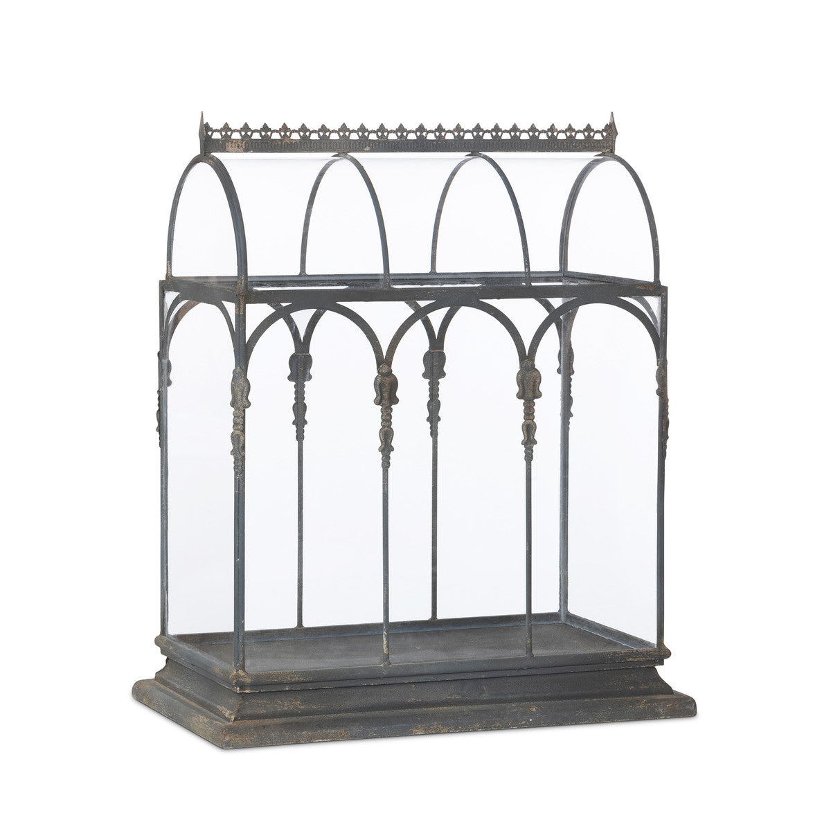 Large Iron Conservatory Tabletop Terrarium-Classic Estate Home Decor ...